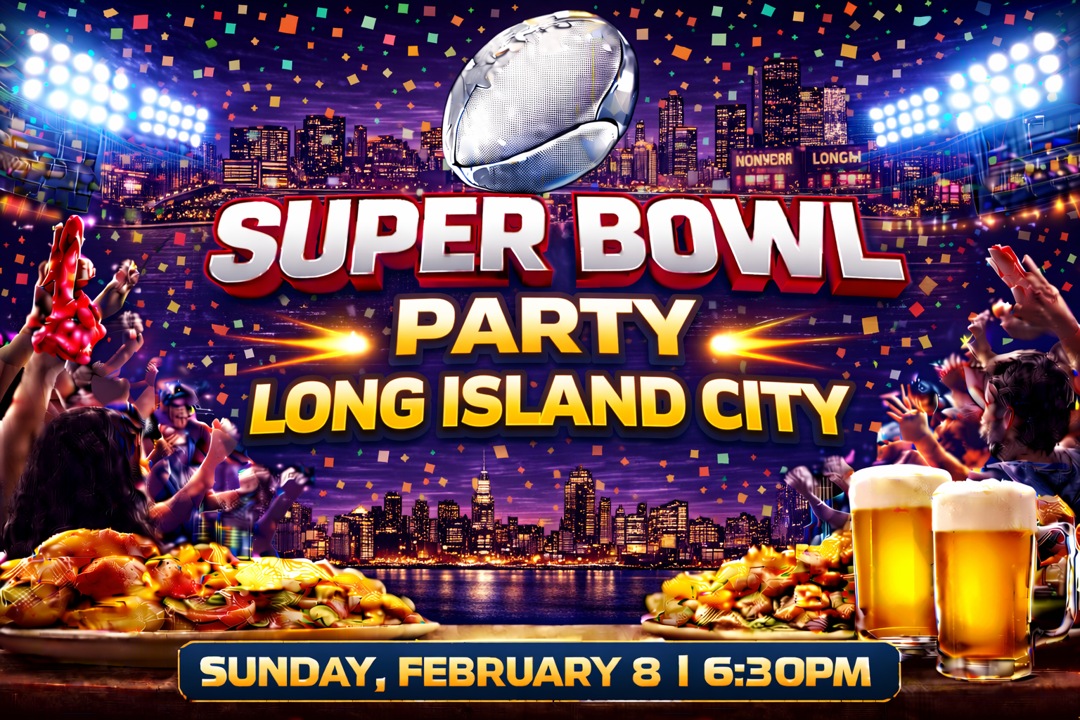 Super Bowl Party Long Island City 2026 – Celebrate the Big Game