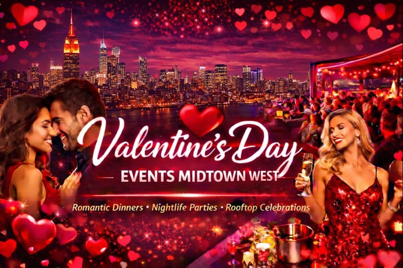 Valentine’s Day Events in Midtown West – Valentine’s Weekend