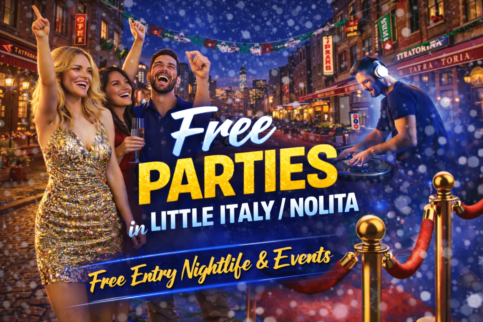Free Parties in Little Italy / Nolita NYC | Free Entry Nightlife