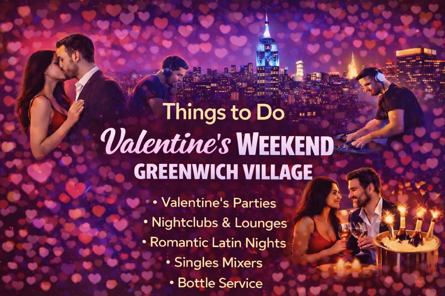 Valentine’s Weekend Parties Greenwich Village NYC